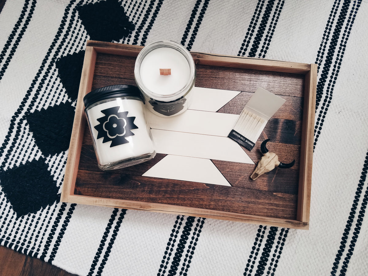 White Aztec Tray – Infinite Abyss